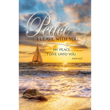 11" Bulletin - Inspirational - Peace I leave with you... - John 14:27 ...