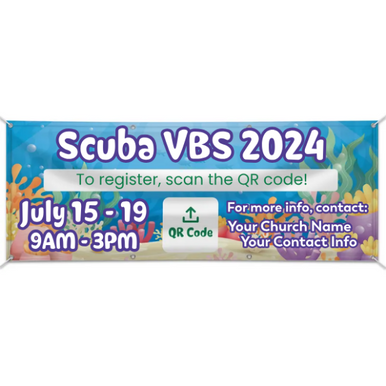 Easy Custom Outdoor Vinyl Banner - Personalize in Real Time - Scuba VBS ...