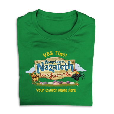 Easy Custom VBS T-Shirt - Full Color Design - Hometown Nazareth VBS ...