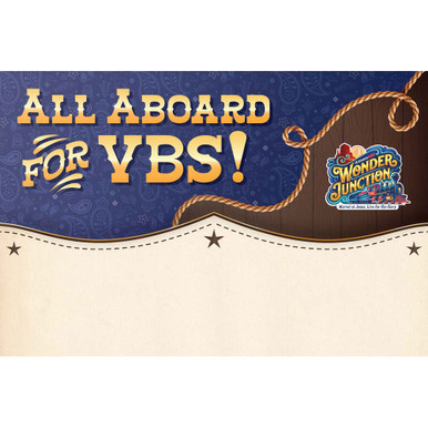 Yard Sign (12 in. x 18 in.) - Stand Included - Wonder Junction VBS 2025 ...