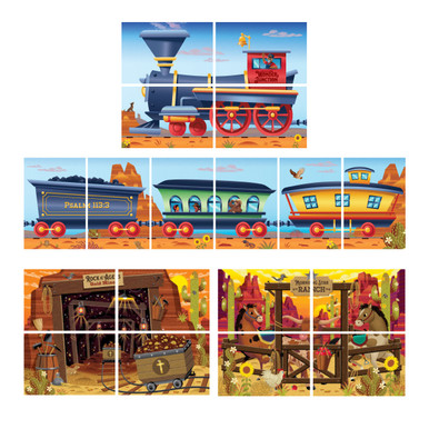 Gold Mine, Morning Star Ranch, Train - Scene Setter (Pack of 18 panels ...