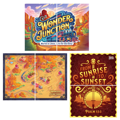Wonder Junction Logo, Theme Verse, Map - Scene Setter (Pack of 6 panels ...