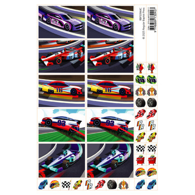 Sticker Sheets - Pack of 5 - Rocket Racers VBS 2025 by RBP - Concordia ...