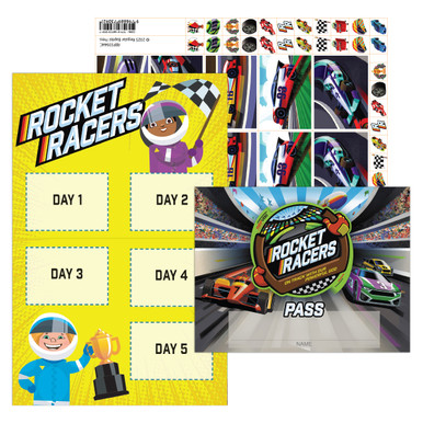Passes - Pack of 10 - Rocket Racers VBS 2025 by RBP - Concordia Supply