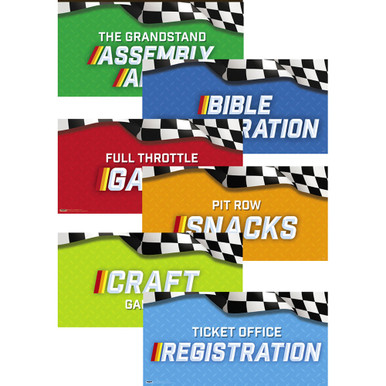 Rotation Posters - Set of 6 Posters - Rocket Racers VBS 2025 by RBP ...