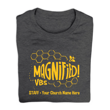 Magnified! VBS Custom T-Shirt - One Color Design with Honeycomb ...