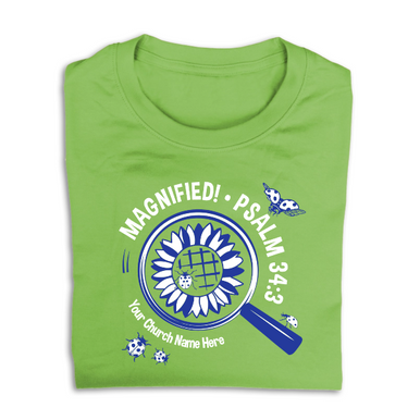 Magnified! VBS Custom T-Shirt - Two Color Design with Magnifying Glass ...