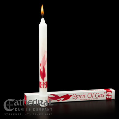 Spirit of God Sacramental Candle - Stearine - 9-1/2" x 7/8 ...