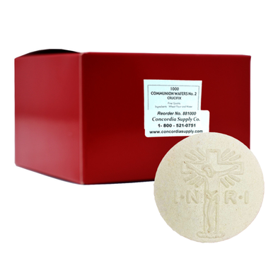 Communion Wafers by Christian Wolf - Red Box 1,000 - Wheat