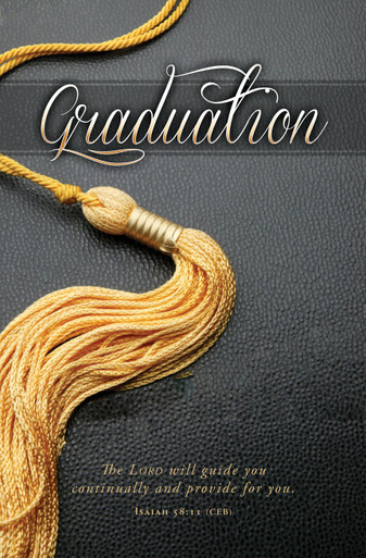 Church Bulletin 11" - Graduation - Isa 58:11 - Graduation - Pack of 100 ...