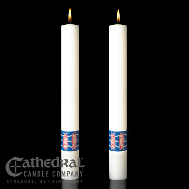 Benedictine Complementing Altar Candle - 51% Beeswax - Pack of 2 ...