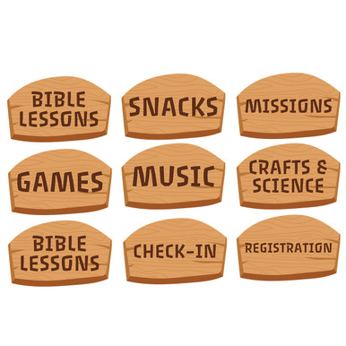 Station Signs - Easy Scene Pop-Up Giant VBS Display - 20" x 14" - VBS ...