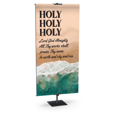Church Banner - Hymn Pair - Holy - Lord God Almighty - Sandy Beach ...
