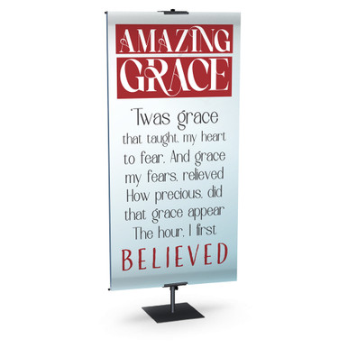 BSP250902 - Church Banner - Amazing Grace Series - Twas Grace ...