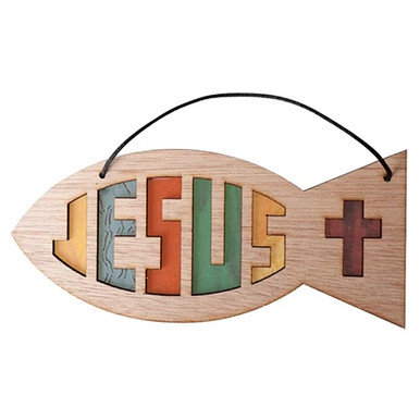 Jesus Fish Wooden Craft Kit (Pack of 10) - Concordia Supply