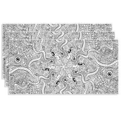 Giant Coloring Page, Larger Table-Top Edition - 3ft x 6ft - (Pack of 3 ...