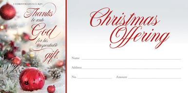 Offering Envelope - Christmas - Thanks Be Unto God - Concordia Supply