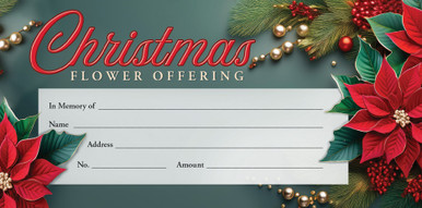 Offering Envelope - Christmas - Flower - H4347 (Pack of 100 ...