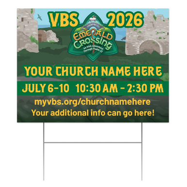 Easy Custom Outdoor Yard Sign - Personalize in Real Time - Emerald ...