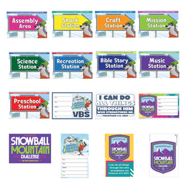 Activity Center Signs & Publicity Pack (Set of 12) - 11" x 16.5 ...