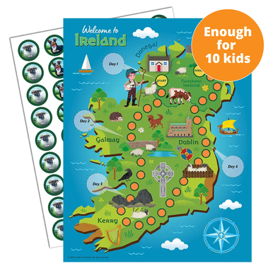 Emerald Crossing Map and Stickers (Pack of 10 Maps and 1 Sticker Sheet ...