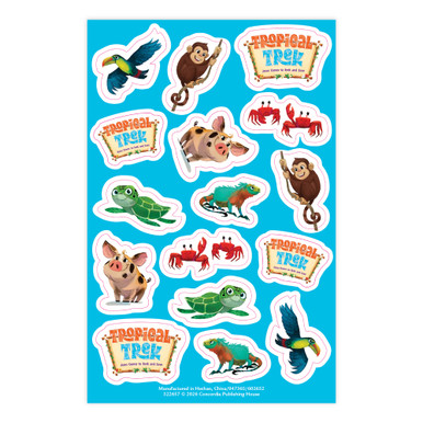 Sticker Sheets (Pack of 10) - Tropical Trek VBS 2026 - Concordia Supply