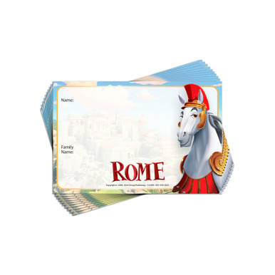 Name Badges (Pkg. of 10) - Rome VBS 2026 by Group - Concordia Supply