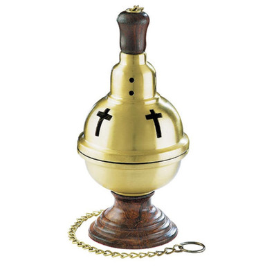 CENSER ON WOOD BASE - Concordia Supply