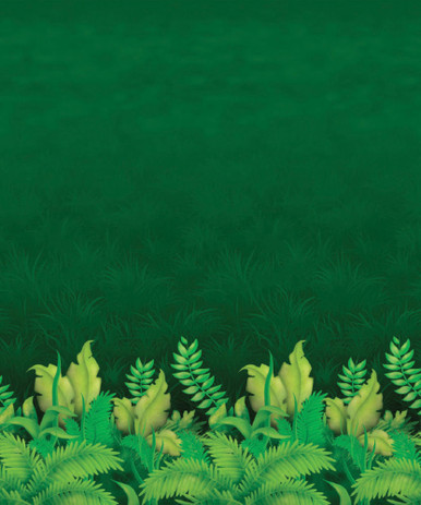 Jungle Foliage Plastic Backdrop (4ft. x 30ft.) - VBS