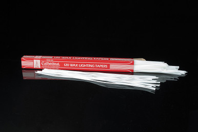 Wax Candlelighter Lighting Tapers - Paraffin - 16" x 1/8" - Pack of 120 ...