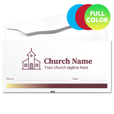 Custom Offering Envelope - Full Color - Simple Design - Box of 500