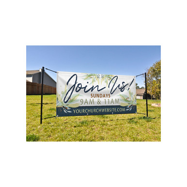 BannerzUp Outdoor Banner Frame System with 7' Poles