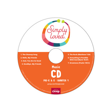 Simply Loved Pre-K & K Music CD - Quarter 9