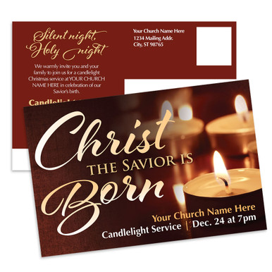 Customizable Christmas Postcards - Christ the Savior - Concordia Supply