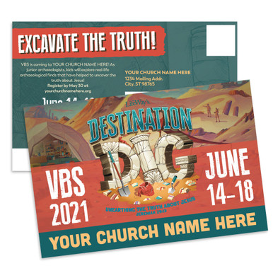 Custom VBS Postcards - Destination Dig VBS