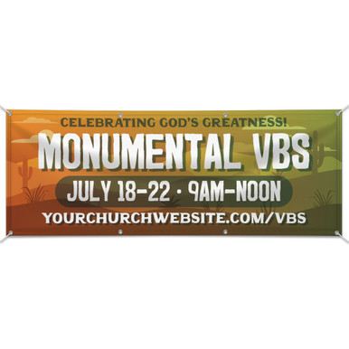 Custom Outdoor Vinyl Banner - Monumental VBS