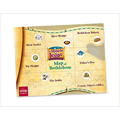 The Miracle of Jesus Map of Bethlehem and Sniffer Stickers Set