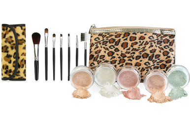 leopard makeup brushes