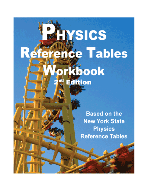 Physics Reference Tables Workbook 3rd Edition for sale | Written by ...