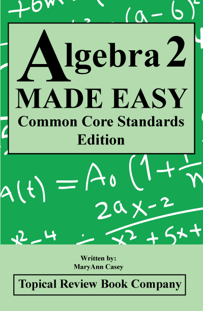 Algebra 1 common core | Topical Review Book Company