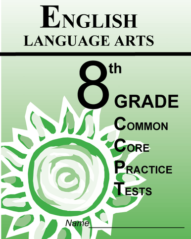 8th grade English Language Arts common core practice tests for sale ...
