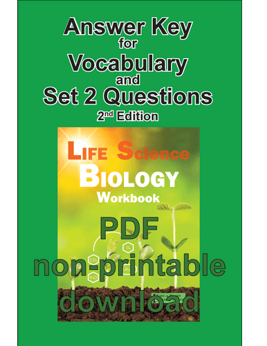 Set 2 Answer Key for Life Science: Biology (Non-printable PDF ...