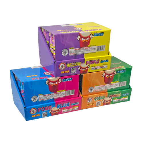 Color Change Smoke 3 Flats of 24 - USWHOLESALEFIREWORKS