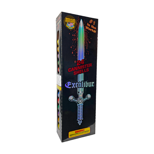 Excalibur Artillery Shells 24 Pack - USWHOLESALEFIREWORKS