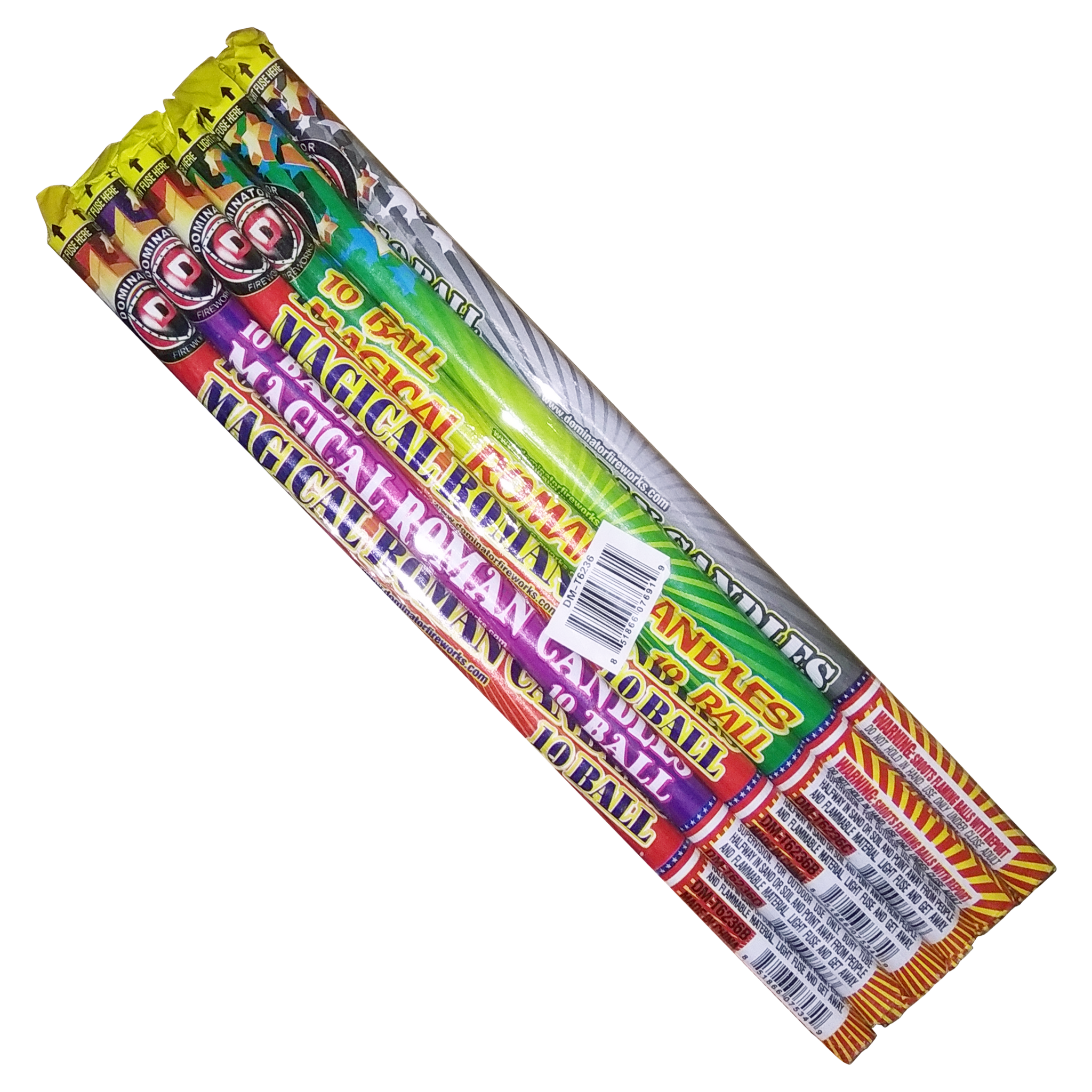 Small Magical 10 Ball Roman Candle - 12 Pack - USWHOLESALEFIREWORKS