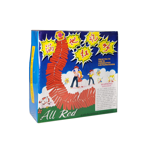 ALL RED CELEBRATION CRACKERS 20K TAU