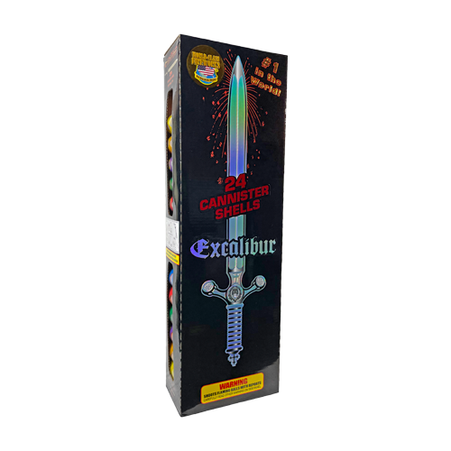 Excalibur Artillery Shells 24 Pack - USWHOLESALEFIREWORKS
