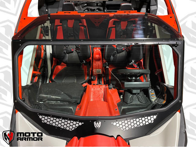Buy Moto Armor Can-Am Maverick X3 Vented Full Glass Windshield from ...
