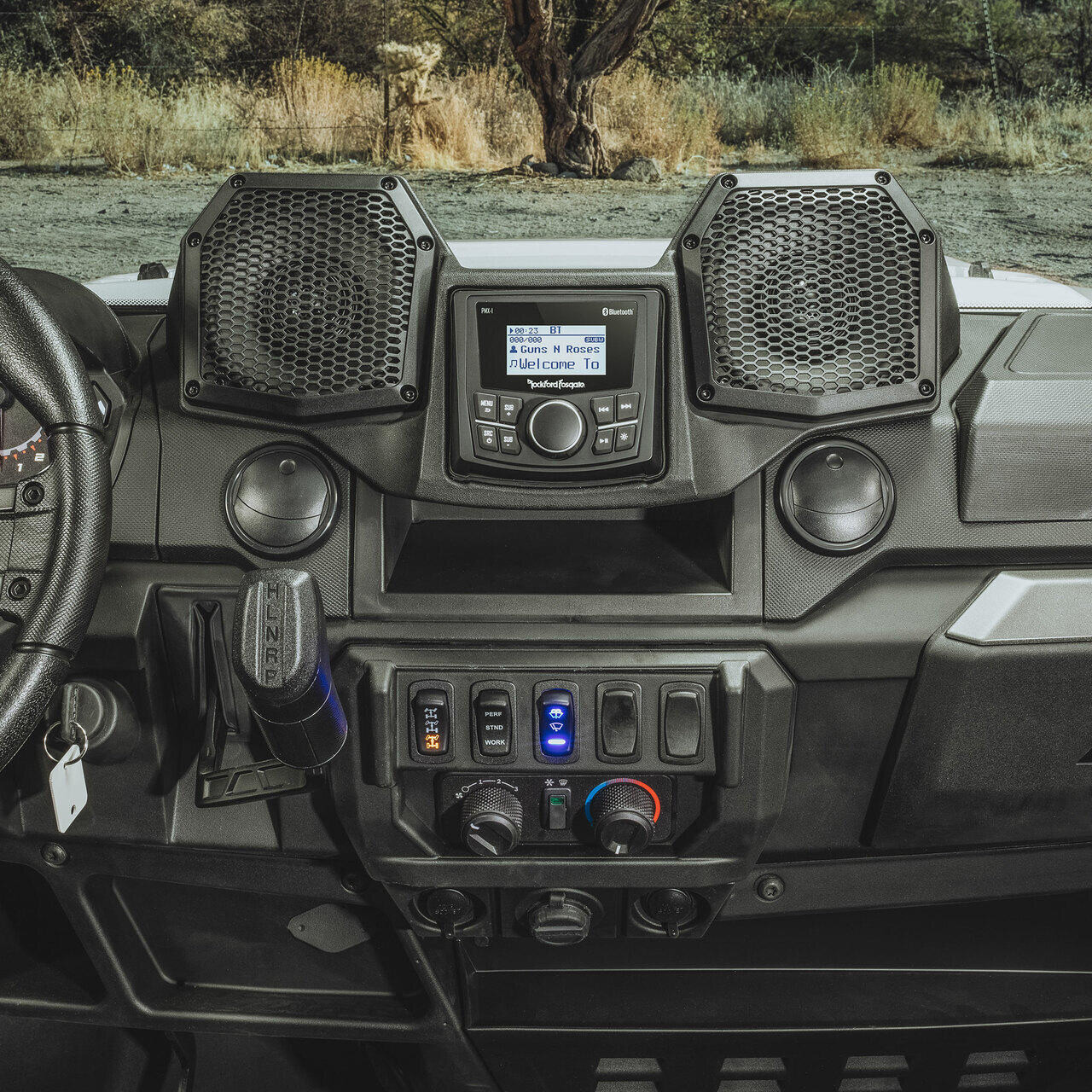 Buy Rockford Fosgate Polaris Ranger All In One Dash Housing With Pmx 1