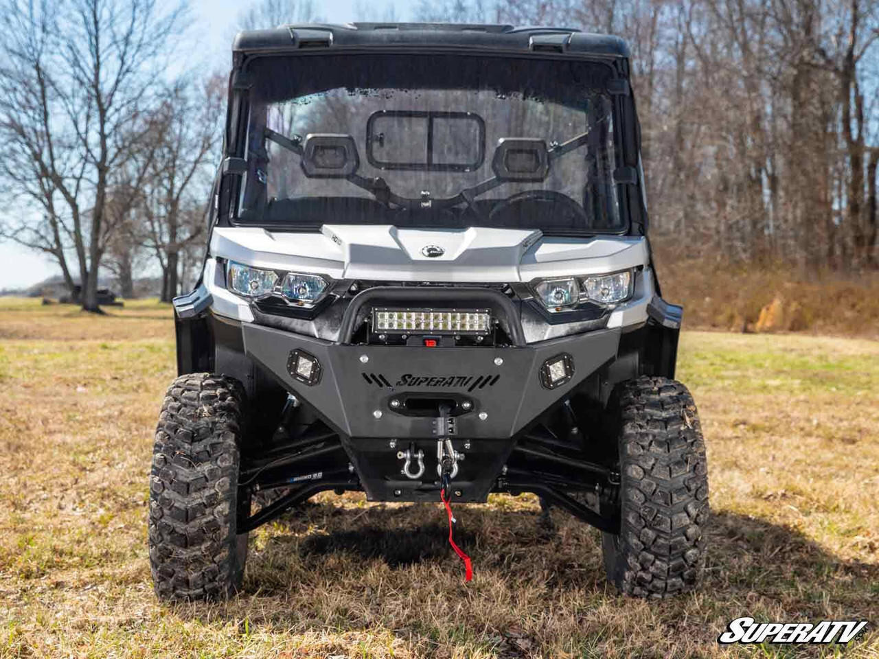 Buy SuperATV Can-Am Defender Heavy Weight Winch-Ready Front Bumper at ...